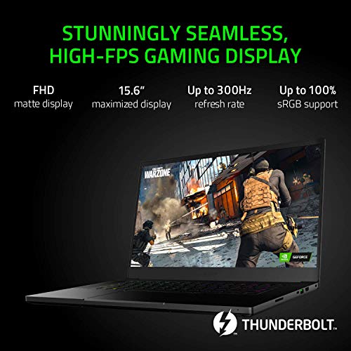 Razer Blade 15 Gaming Laptop 2020: Core i7-10875H 8-Core, NVIDIA GeForce RTX 2080 SUPER Max-Q, 15.6โ FHD 300Hz, 16GB RAM, 1TB SSD (Renewed)