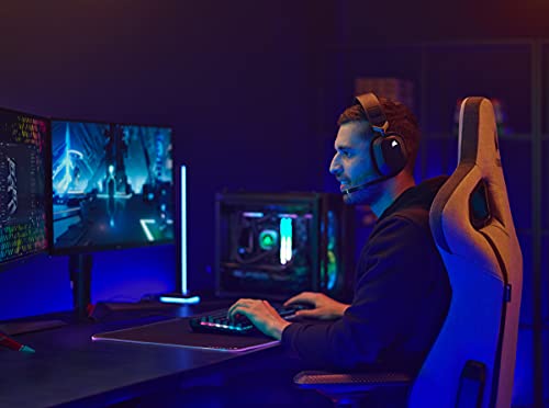 Corsair HS80 RGB WIRELESS Premium Gaming Headset with Dolby Atmos Audio (Low-Latency, Omni-Directional Microphone, 60ft Range, Up to 20 Hours Battery Life, PS5/PS4 Wireless Compatibility) Black