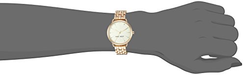 Nine West Women's Quartz Stainless Steel and Alloy Dress Watch, Color:Gold-Toned