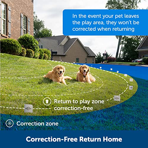 PetSafe Stay & Play Compact Wireless Pet Fence, LCD Screen to Adjust Circular Boundary, Secure up to 3/4 Acre Area, Use for All Your Pets, Portable System from the Parent Company of INVISIBLE FENCE
