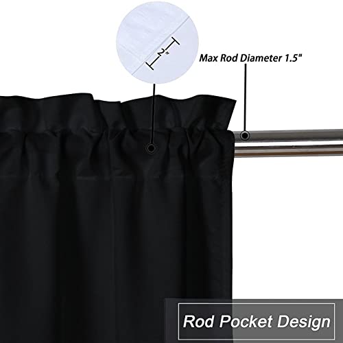 Abstract Boys Gamepad Rod Pocket Valance Curtains,Modern Digital Geometric Video Game Game Gamepad Window Treatments Valances for Kitchen Living Bathroom 54x18inch（2Pcs）