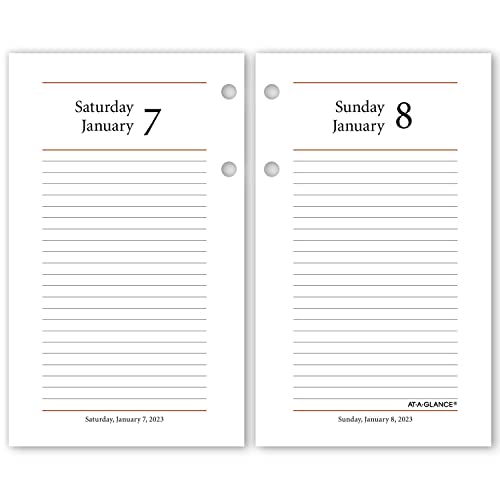 AT-A-GLANCE 2023 Daily Desk Calendar Refill, 3-1/2" x 6", Standard, Loose Leaf, Photographic (E41750)