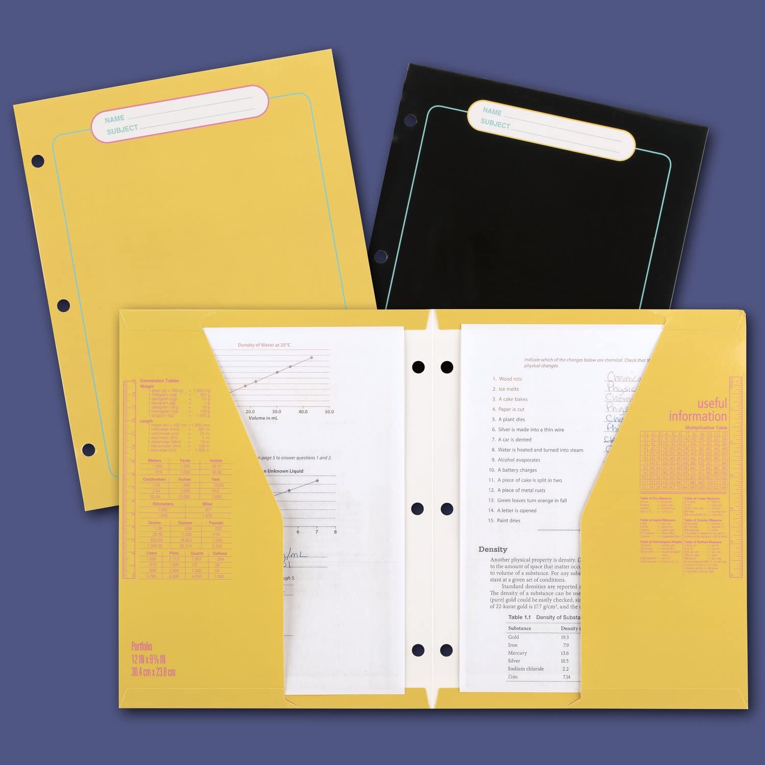 Mead Trapper Keeper Binder, Retro Design, 1 Inch Binder Includes 2 Folders and Extra Pocket, Metal Rings and Spring Clip, Secure Storage, Glow, Mead School Supplies (260038FM-ECM)