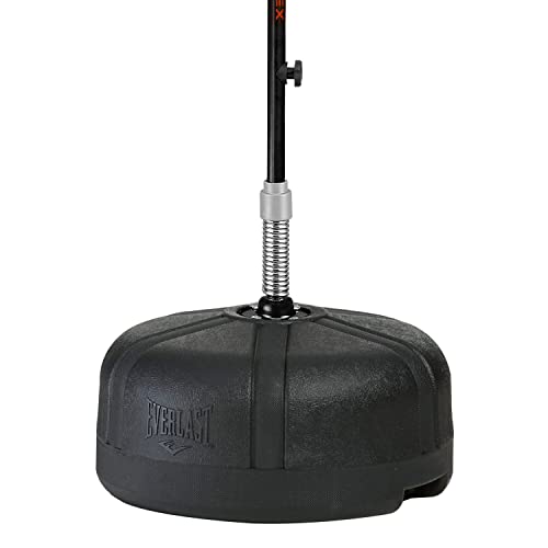 Everlast Hyperflex Strike Bag with Dual Hyperflex Individual Locking Springs and High Density Plastic Base, 63 Inch Maximum Height Setting, Red