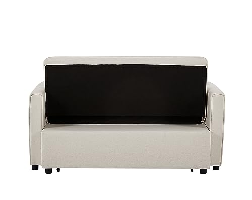 Eafurn 3 in 1 Convertible Sleeper Sofa Couch with Pull Out Bed,Small Futon Loveseat Lounge Chaise with Reclining Backrest and Armrest,Soft Upholstered Love Seats RV Furniture for Living Room
