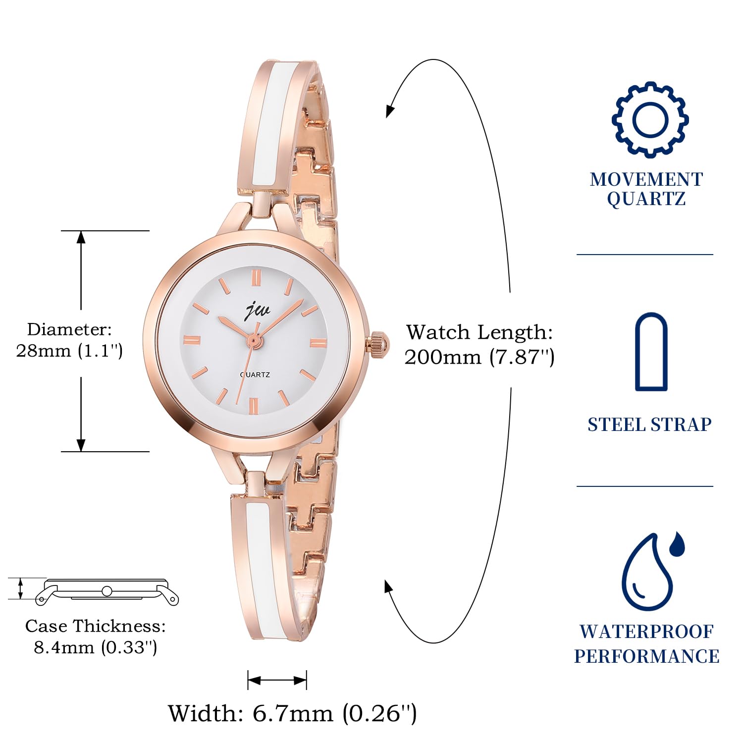 SUDESMO Nurse Watch Nursing Watch for Women Analog Women Watches with Secondhand 7