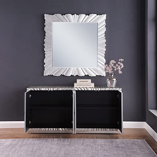 Best Master Furniture T2021SS Sideboard, Silver