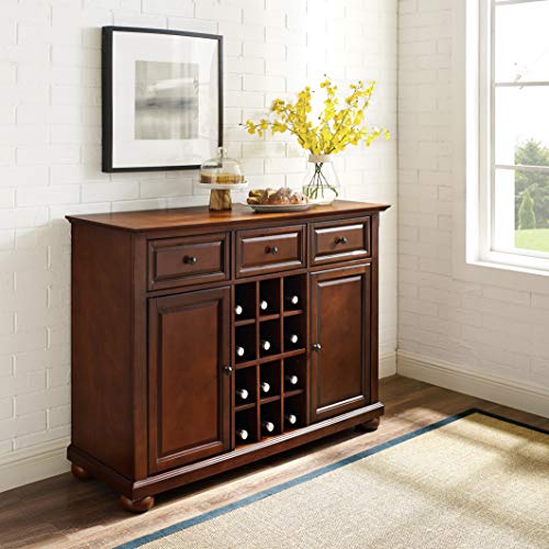 Crosley Furniture Alexandria Wine Buffet/Sideboard - Vintage Mahogany