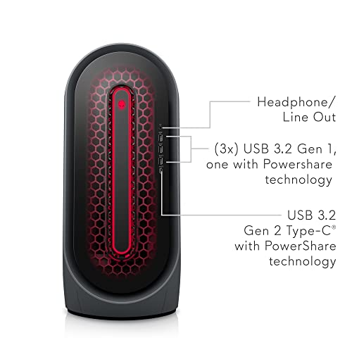 Alienware Aurora R14 Liquid Cooled Gaming Desktop - AMD Ryzen 9 5900, 32GB 3466MHz RAM, 1TB SDD + 2TB HDD, NVIDIA GeForce RTX 3080 10GB GDDR6X Graphics, VR Ready, USB-C, Windows 11 Home โ Black