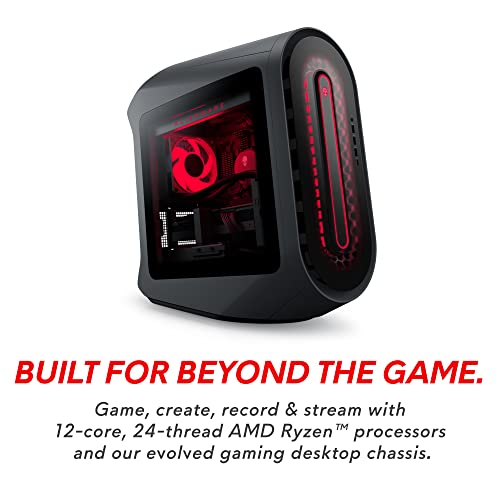 Alienware Aurora R14 Liquid Cooled Gaming Desktop - AMD Ryzen 9 5900, 32GB 3466MHz RAM, 1TB SDD + 2TB HDD, NVIDIA GeForce RTX 3080 10GB GDDR6X Graphics, VR Ready, USB-C, Windows 11 Home โ Black