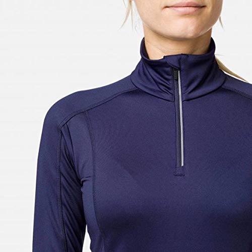 Rossignol Classique 1/4-Zip Mid-Layer Womens Blue X-Large
