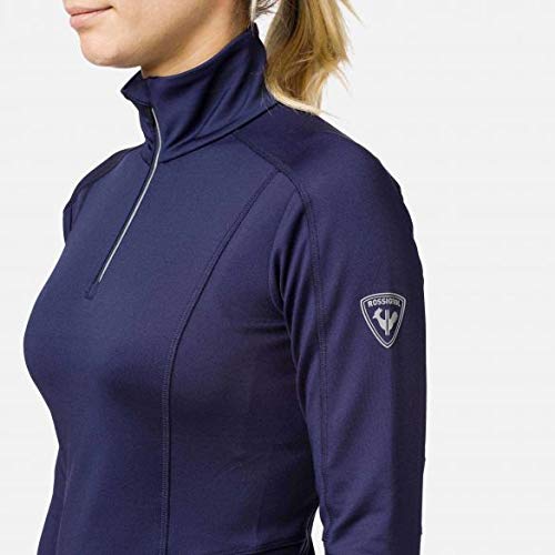 Rossignol Classique 1/4-Zip Mid-Layer Womens Blue X-Large