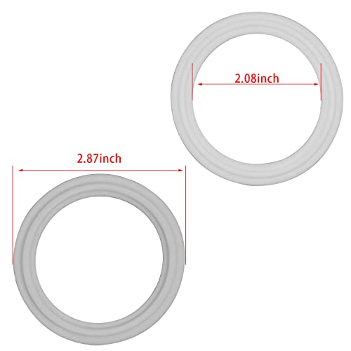 UCEDER 1pcs Spa Hot Tub Heater Split Nut Unions with Screw and 1 pcs Heater Gasket/O-Rings(Actual Size 3 Inch,Suitable for 2 Inch Heater Assemblies)