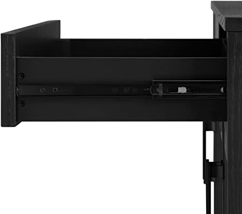 Crosley Furniture Milo Modern Sideboard Buffet Cabinet with Storage Cabinets and Drawers, Kitchen, Dining, Black