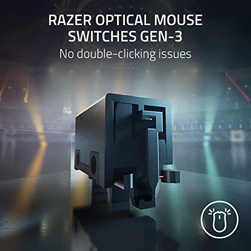 Razer DeathAdder V3 Pro Wireless Gaming Mouse: 63g Lightweight - Focus Pro 30K Optical Sensor - Optical Switches Gen-3 - HyperSpeed Wireless - 6 Programmable Buttons - 90 Hr Battery - Faker Edition