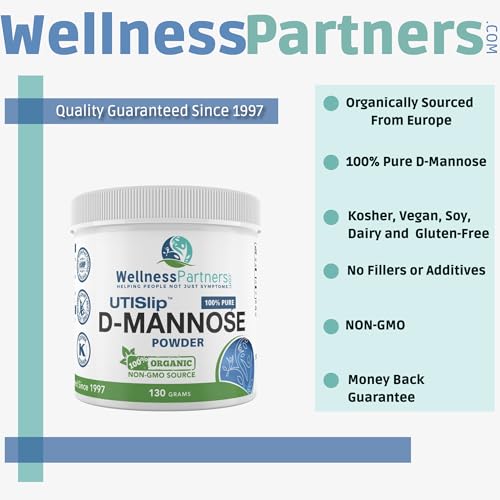 Now New UTI-Slip D Mannose Non GMO Organic Source Powder 130g jar.