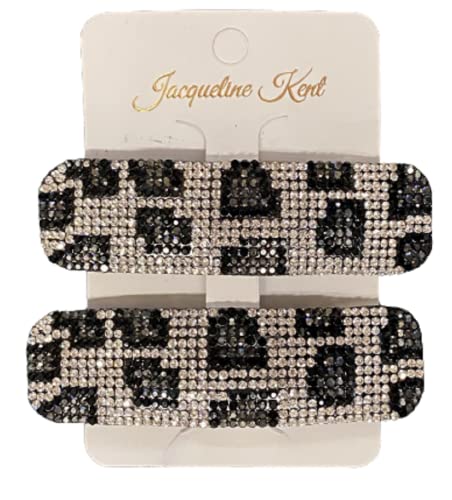 Jacqueline Kent Bubbles & Bling Hair Clip BBH001.LEPSI Leopard Silver