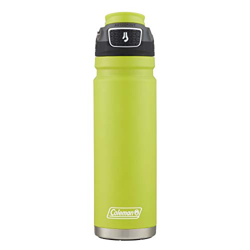 Coleman Switch AUTOSPOUT Insulated Stainless Steel Water Bottle, 24oz, Spider Mum