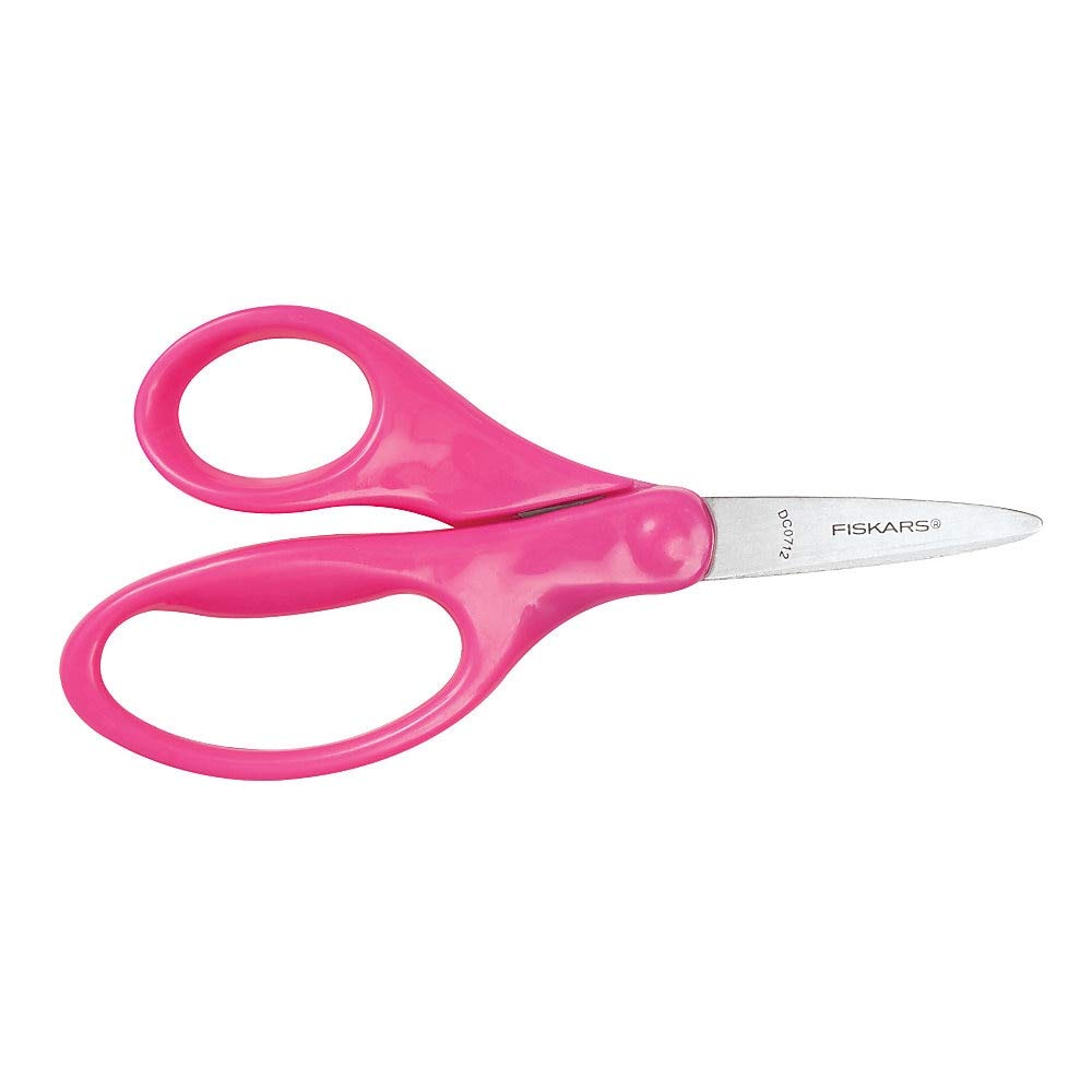 Fiskars 194300-1063 Back to School Supplies, Kids Scissors Pointed-tip, 5 Inch, Color Received May Vary