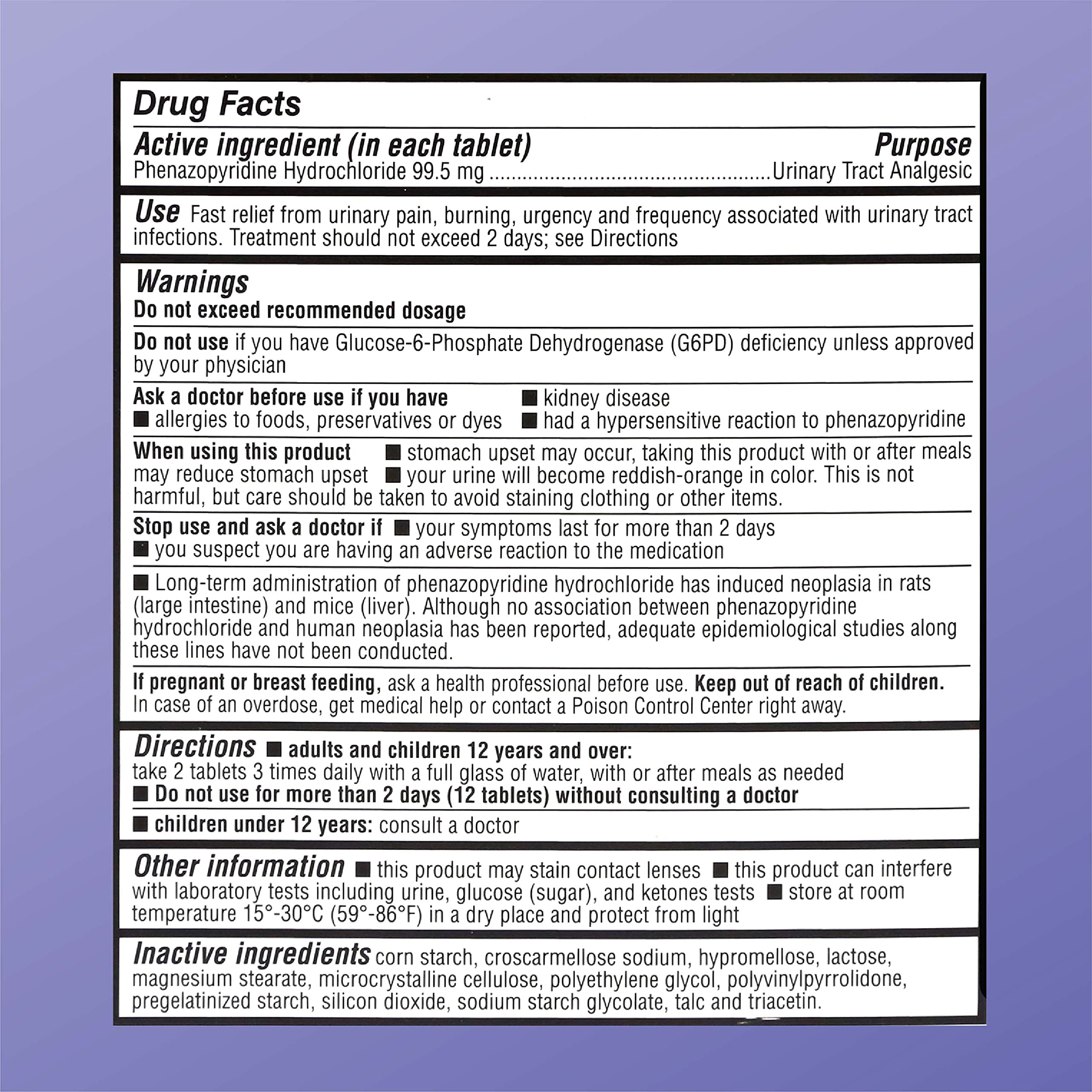 Quality Choice Max Strength Urinary Pain Relief, Maximum Strength Fast Relief of UTI Pain, Burning, and Feeling of Urgency to Pee, 24 Count Package of Tablets