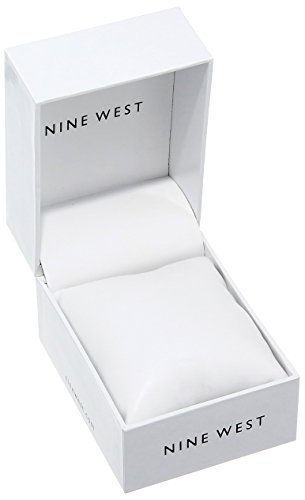 Nine West Women's Gold-Tone and Caramel Colored Strap Watch