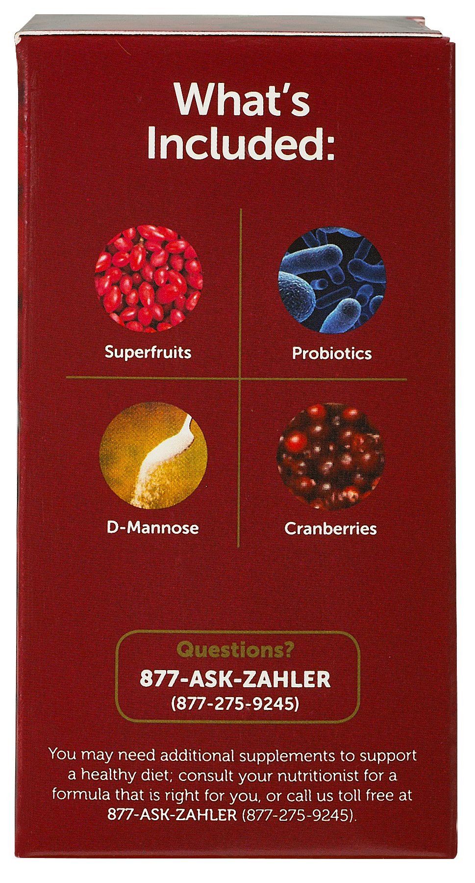 Zahler UTI Revolution, Urinary Tract and Bladder Health, All Natural Cranberry Concentrate Pills Fortified with D-Mannose and Probiotics, Certified Kosher, 60 Caps