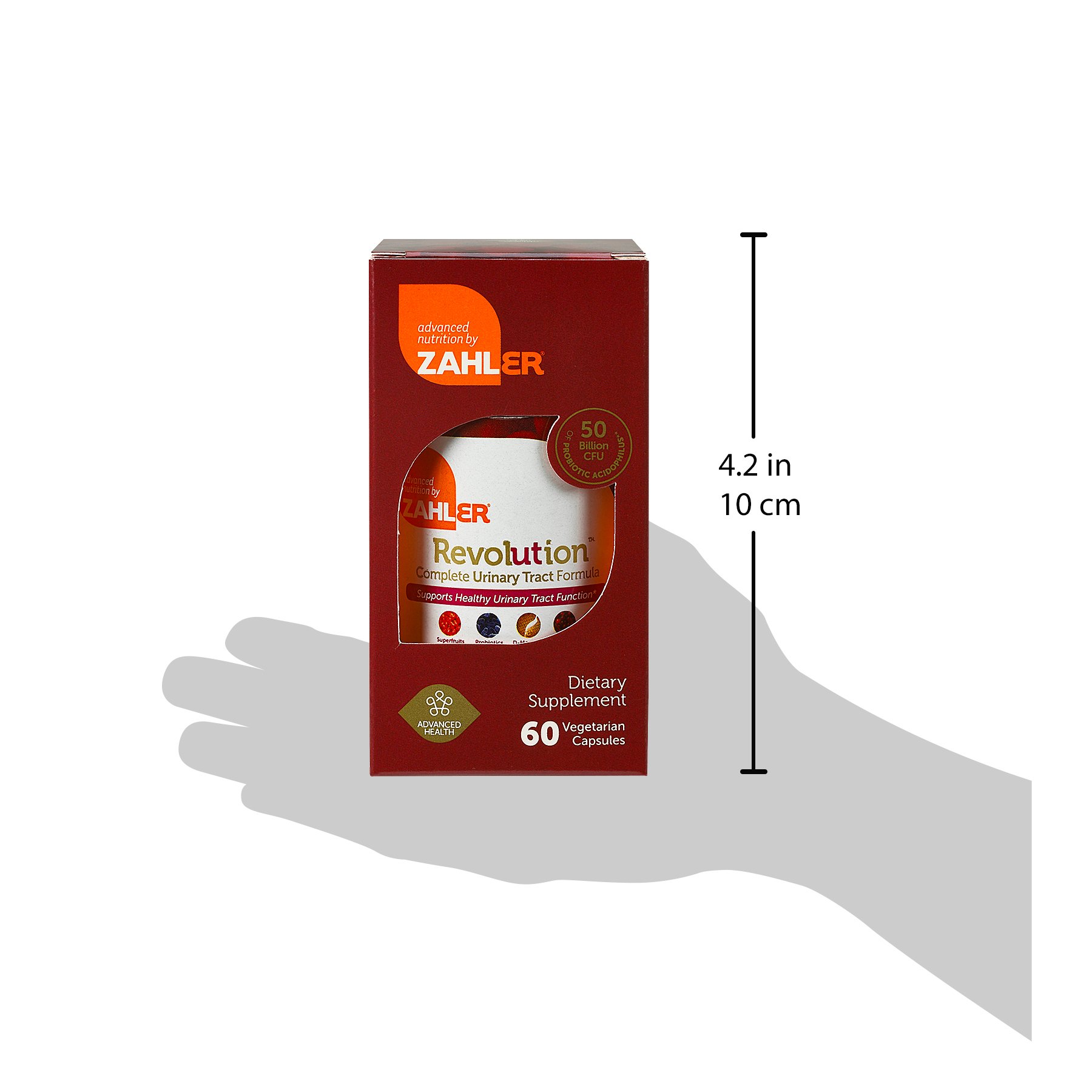 Zahler UTI Revolution, Urinary Tract and Bladder Health, All Natural Cranberry Concentrate Pills Fortified with D-Mannose and Probiotics, Certified Kosher, 60 Caps