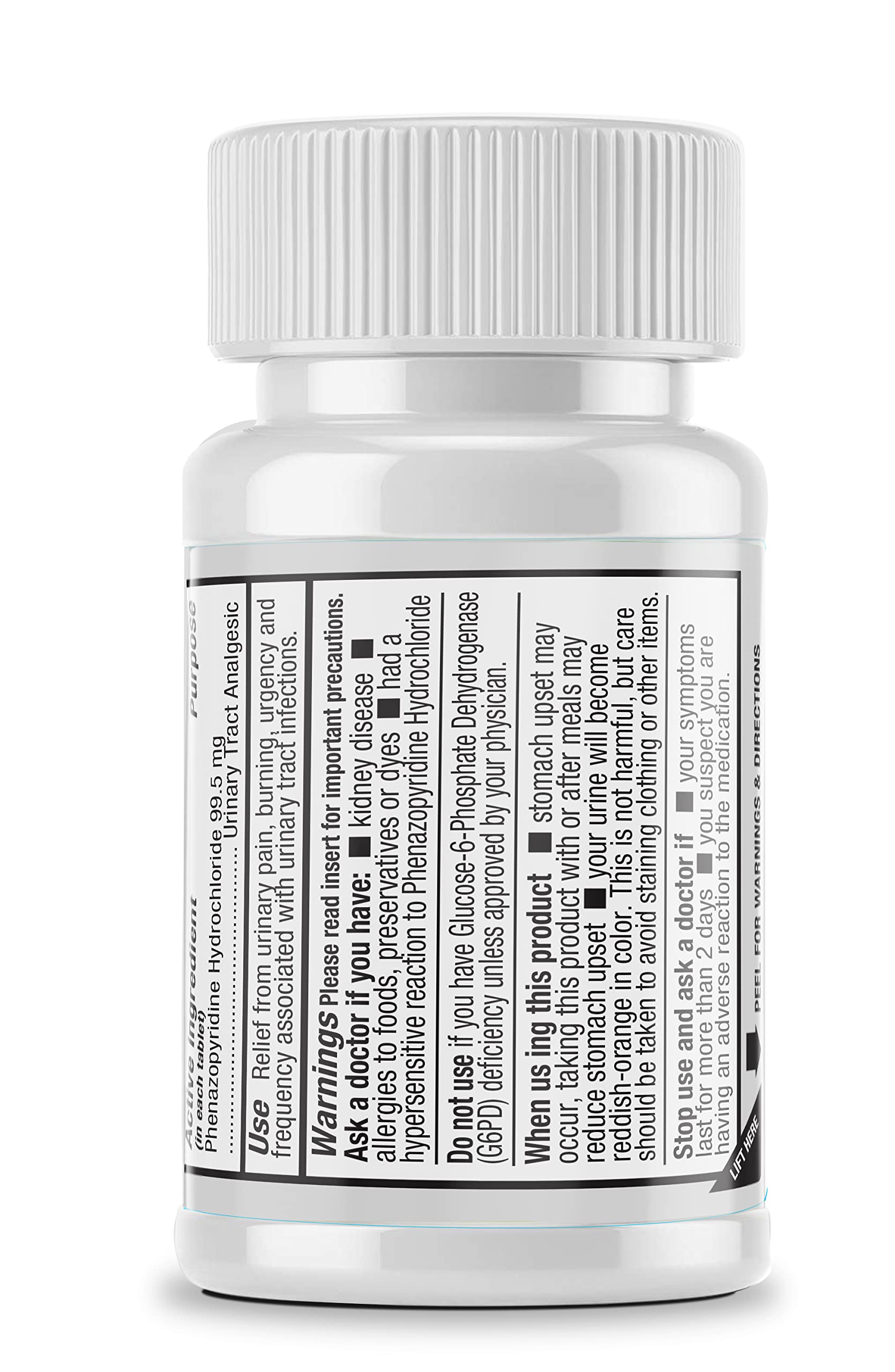 Safrel Urinary Pain Relief | UTI Relief | Fast Acting | Bladder Discomfort & Pain Relief | Phenazopyridine Hydrochloride 99.5mg (28 Count (Pack of 1))