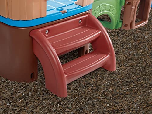 Step2 Clubhouse Climber Playset β Toddler Play Gym with Elevated Clubhouse, Two Slides, Bridge, and Crawl-Through Tunnel