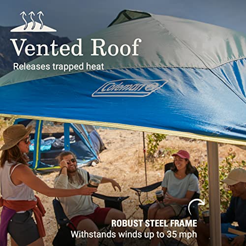Coleman Oasis Pop Up Canopy, 10 x 10 Canopy Tent, Portable Shade Tent, Moss