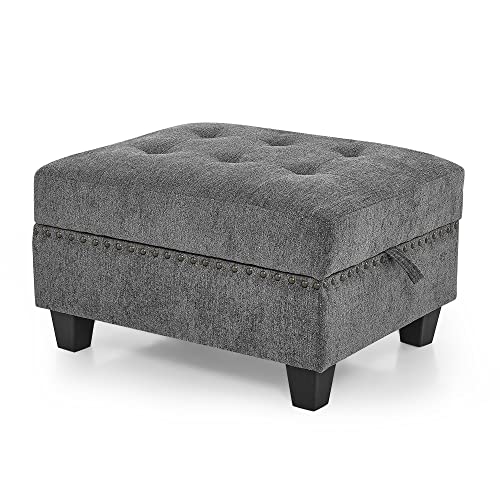 Free Combination Sectional Sofa Oversized Reversible Modular Couch U Shaped Corner Sofá Upholstered Deap Seat Sleeper Couches Bed with Storage for Living Room,7 Single Chairs,4 Corners,1 Ottoman