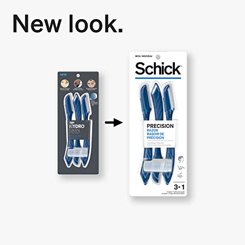 Schick Precision Razor — Precision Razor for Men, Edging Razors, Disposable Razors Men, 3 Count (Pack of 1)