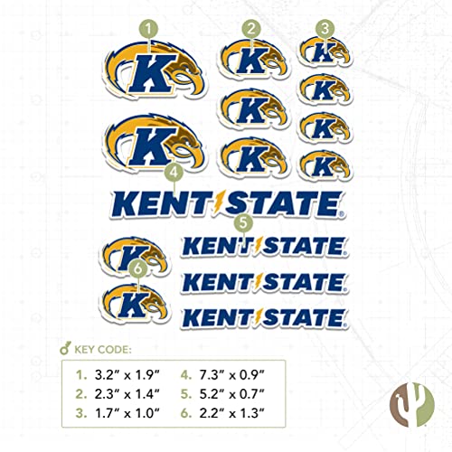 Kent State University Sticker KSU Golden Flashes Stickers Vinyl Decals Laptop Water Bottle Car Scrapbook T1 (Type 1-1)