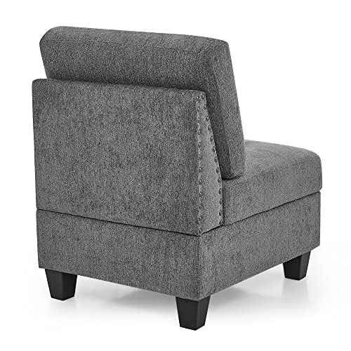 Free Combination Sectional Sofa Oversized Reversible Modular Couch L Shaped Corner Sofá Upholstered Deap Seat Sleeper Couches Bed with Storage for Living Room,3 Single Chairs,Three Corners