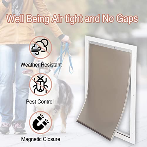 Dog Door Replacement Flaps, Medium Replacement Dog Cat Door Flap Compatible with PetSafe PAC11-11038, Measures 12 7/8'' × 8 1/8'', Durable Doggie Door Flap