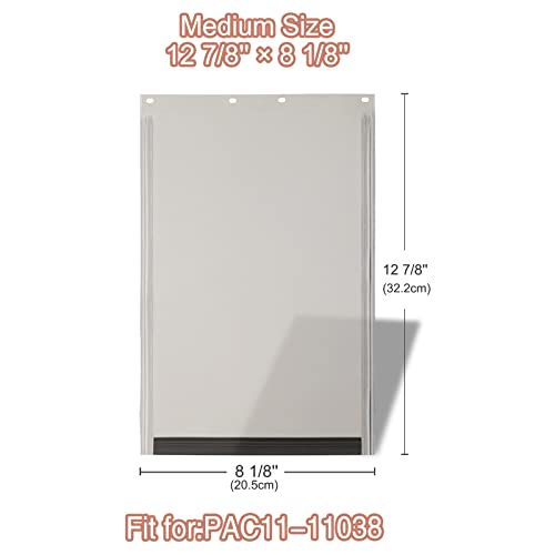 Dog Door Replacement Flaps, Medium Replacement Dog Cat Door Flap Compatible with PetSafe PAC11-11038, Measures 12 7/8'' × 8 1/8'', Durable Doggie Door Flap