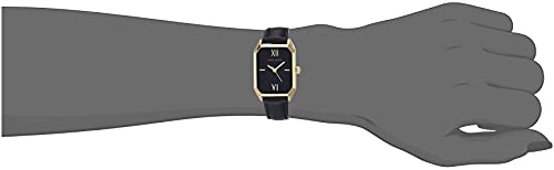 Anne Klein Women Japanese Quartz Dress Watch with Leather Strap, Black, 13 (Model: AK/3874BKBK)