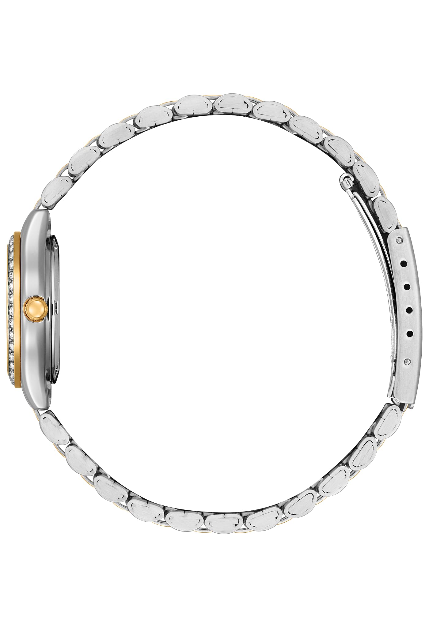 Citizen Ladies' Quartz Dress Bracelet Watch with Crystals, Two-Tone Gold and Day Date