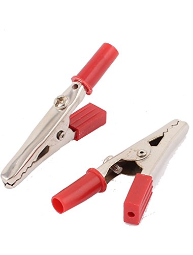 IIVVERR 26pcs Electric Test Crocodile Alligator Clip Clamp 55mm Red (26pcs prueba eléctrica cocodrilo cocodrilo Clip abrazadera 55 mm rojo