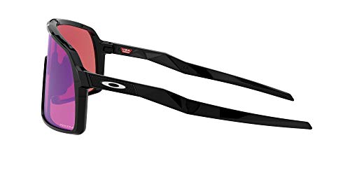 Oakley Men's OO9406 Sutro Rectangular Sunglasses, Polished Black/Prizm Snow Jade Iridium, 37 mm