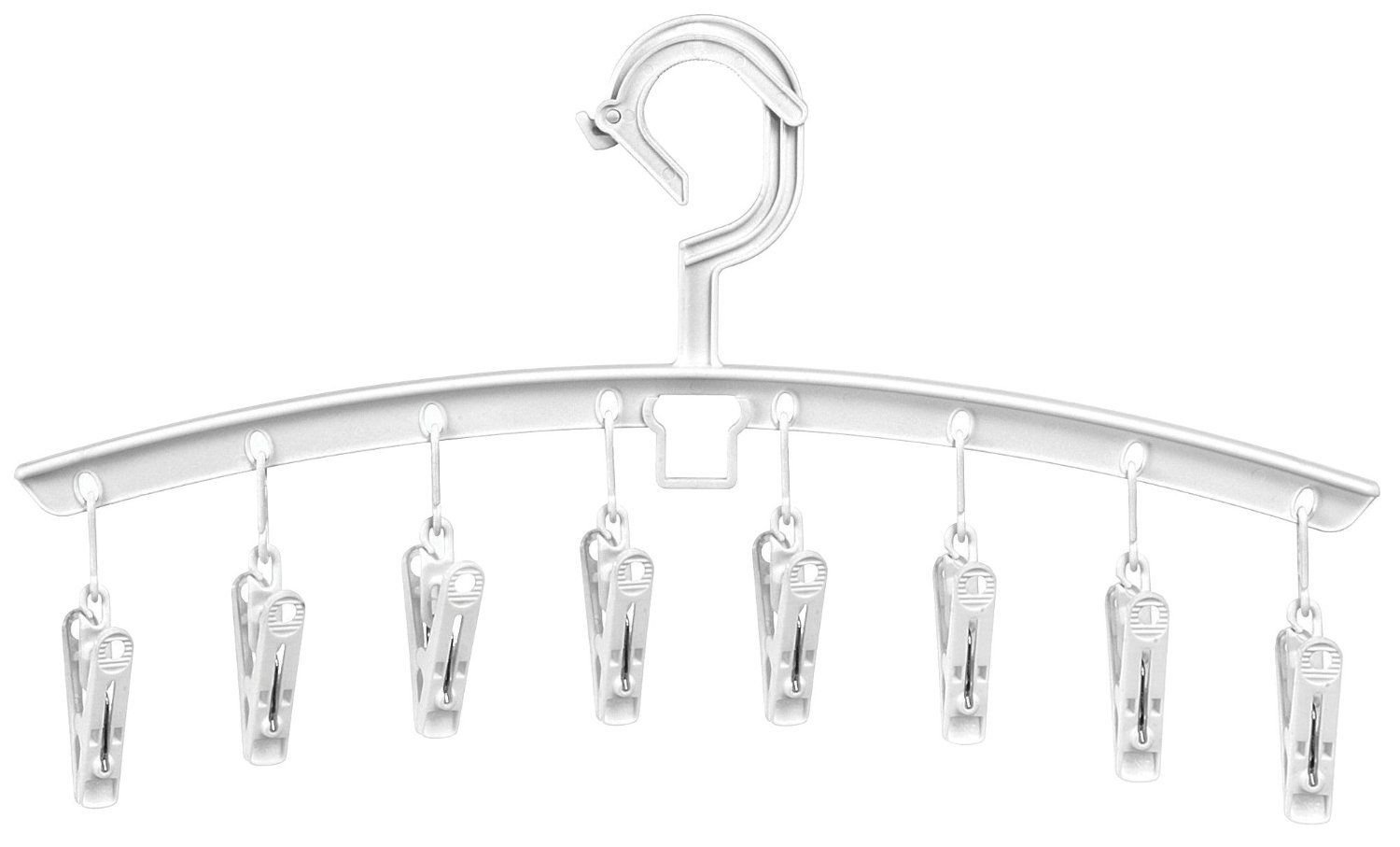 Whitmor Clip & Drip Add-On Hangers -White - Set of 3