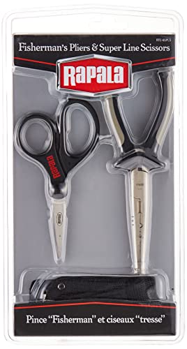 Rapala Pliers and Scissors Combo 6 1/2 Pliers/ Super LineScissors/ Sheath