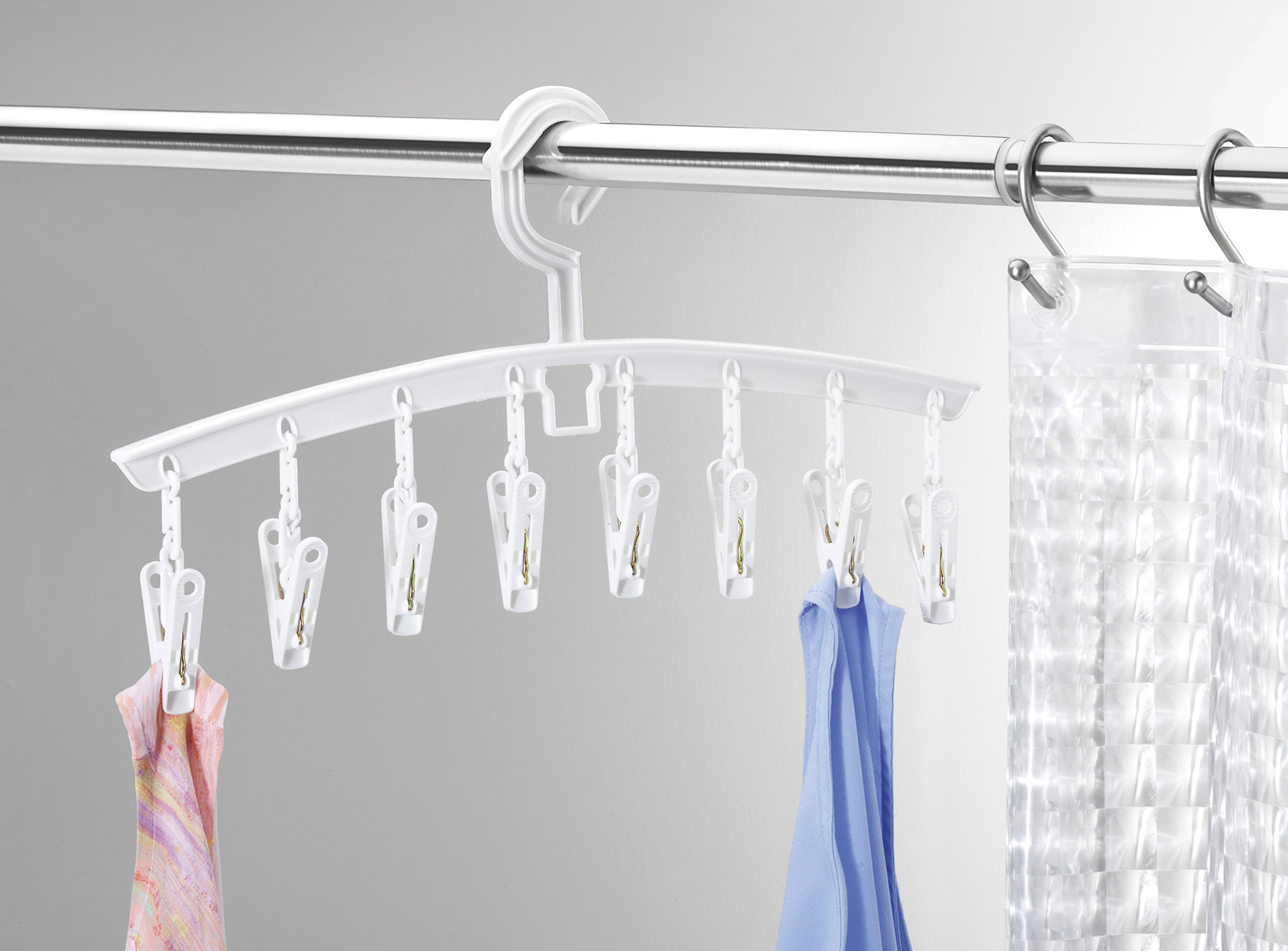 Whitmor Clip & Drip Add-On Hangers -White - Set of 3
