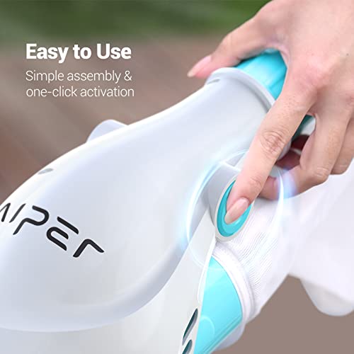 AIPER Cordless Pool Vacuum, Handheld Rechargeable Swimming Pool Cleaner, 60 Mins Running Time, Deep Cleaning & Strong Suction Ideal for Above & In-ground Pools, Hot Tubs, Spas-Pilot H1