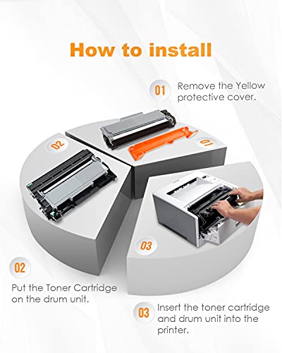 Galada Compatible Toner Cartridge Replacement for Brother TN630 TN660 TN-630 TN-660 for Dcp-l2520dw Dcp-l2540dw Mfc-l2700dw Mfc-l2720dw Mfc-l2740dw Hl-l2340dw Hl-l2320d Hl-l2360dw Hl-l2380dw 2 Pack