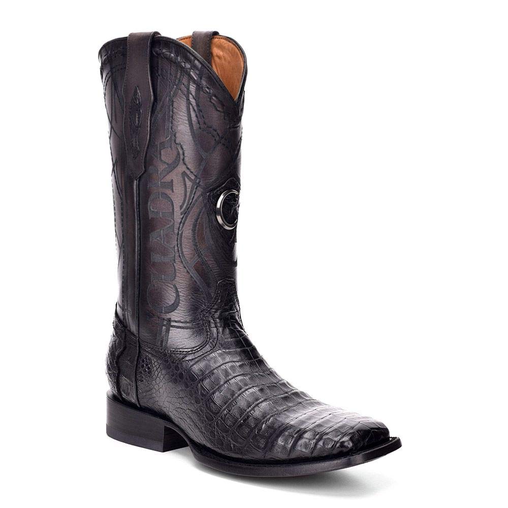 Cuadra 1E1OFY Crocodile Fuscus Rodeo Western Boots (Black, numeric_11)