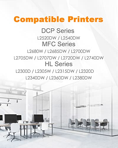 Galada Compatible Toner Cartridge Replacement for Brother TN630 TN660 TN-630 TN-660 for Dcp-l2520dw Dcp-l2540dw Mfc-l2700dw Mfc-l2720dw Mfc-l2740dw Hl-l2340dw Hl-l2320d Hl-l2360dw Hl-l2380dw 2 Pack