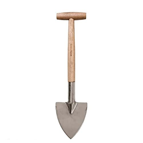 Kent & Stowe Stainless Steel Perennial Spade, Pointed Head Garden Spade for Easy Slicing Through Roots, All Year Round Garden Tools Made from Stainless Steel and Ash Wood