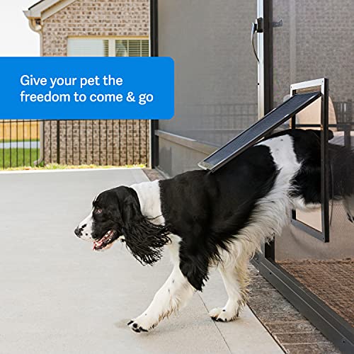 PetSafe NEVER RUST Screen Door - Size Small – For Dogs and Cats up to 30 lb – Use in Screen Doors – Window Screens and Porch Screens