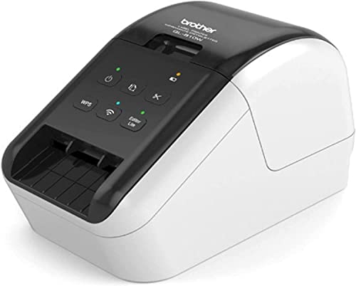 Brother QL-810W Ultra-Fast Desktop Label Printer, Wireless Networking, Print Black/Red Labels up to 110 per minute, High-resolution up to 300 x 600 dpi, Automatic Cutter, Wi-Fi, CBMOUN Extension_Cable